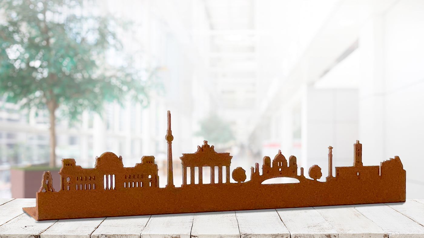 BERLIN CITY SKYLINE SOUVENIR METAL RUSTY – SKYLINES OF THE WORLD