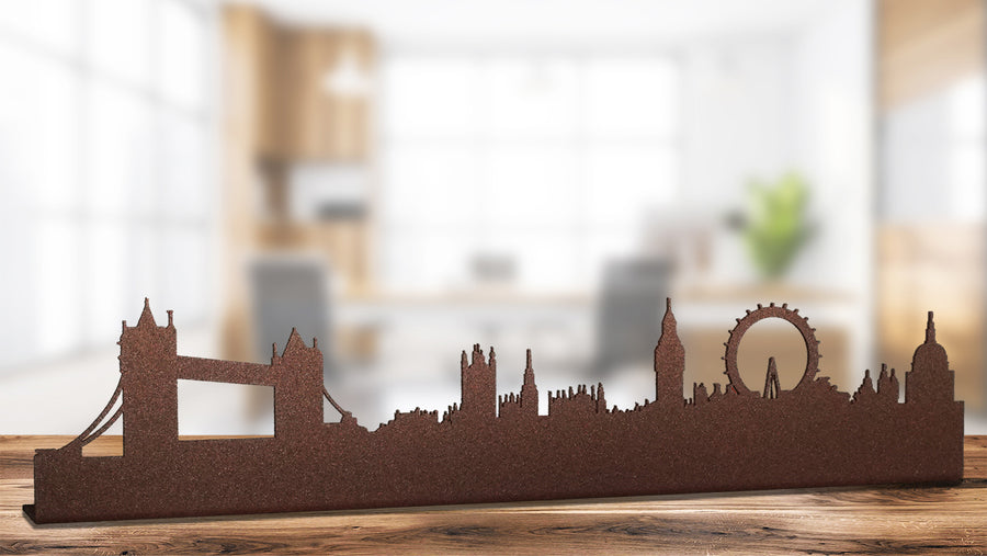 Custom skylines for metal or printed wood events, Barcelona design ...