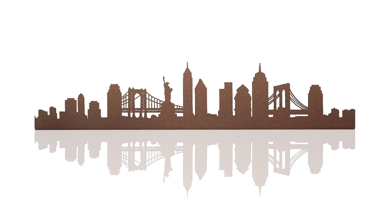 Custom skylines for metal or printed wood events, Barcelona design ...